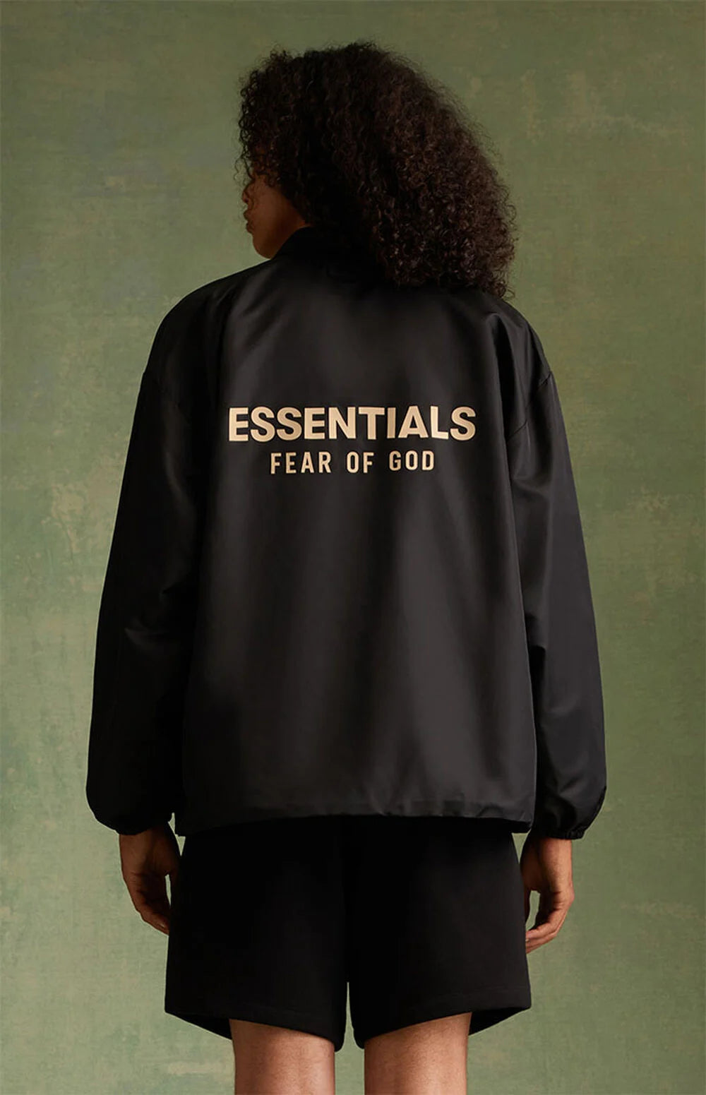 Fear Of God Essentials Coach Jacket - "Jet Black" – TIMEFRAME SUPPLY